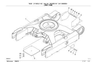 Takeuchi tb230 mini excavator parts catalogue manual (serial no ...