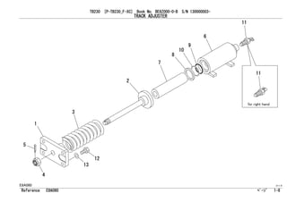 Takeuchi tb230 mini excavator parts catalogue manual (serial no ...