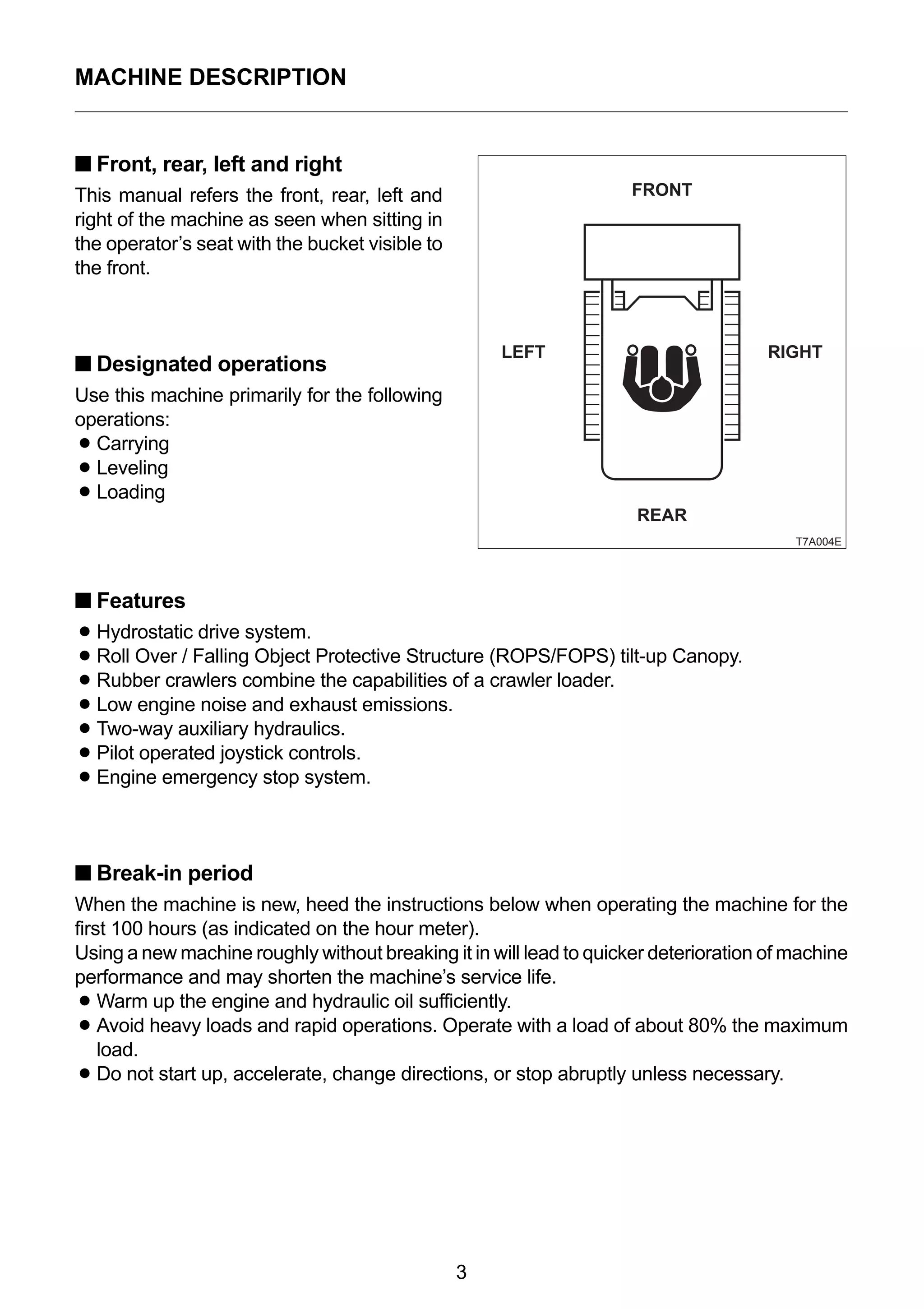 Takeuchi tl120 crawler loader operator manual sn 21200008 and up | PDF