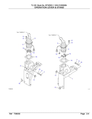 Takeuchi tl120 crawler loader parts catalogue manual (sn 21200008 and ...