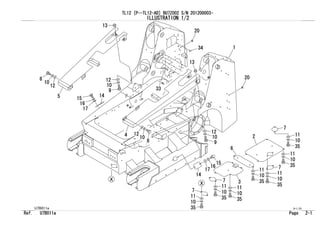 Takeuchi tl12 track loader parts catalogue manual (serial no. 201200003 ...