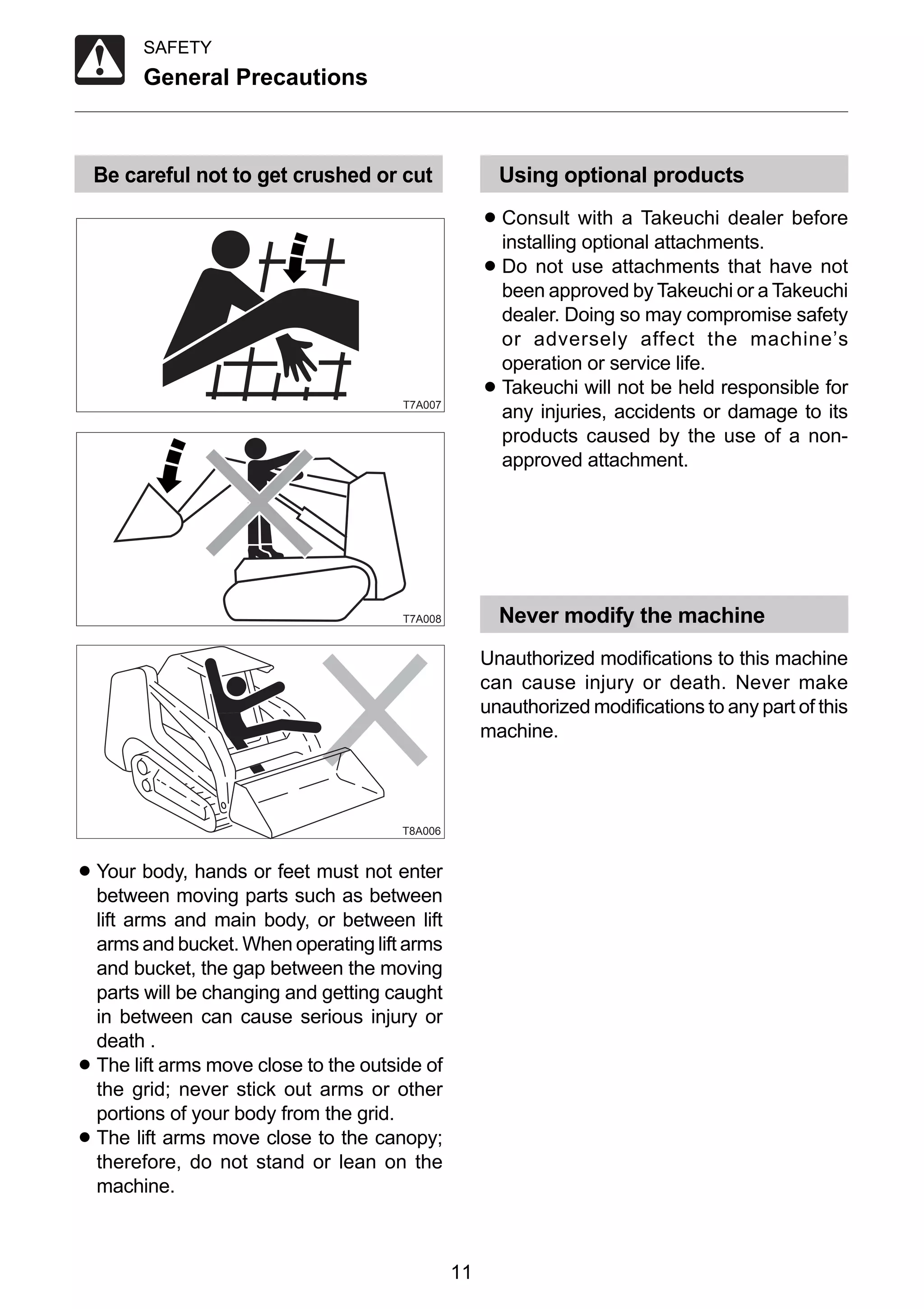 Takeuchi tl130 crawler loader operator manual sn 21305001 and up | PDF