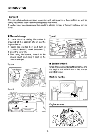 Takeuchi tl130 crawler loader operator manual sn 21305001 and up | PDF