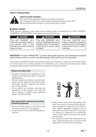 Takeuchi tl130 crawler loader service repair workshop manual (book no ...