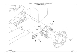 Takeuchi tl220 track loader parts catalogue manual (serial no ...