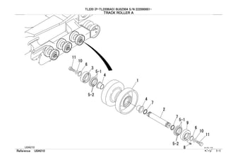 Takeuchi tl220 track loader parts catalogue manual (serial no ...