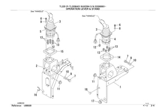 Takeuchi tl220 track loader parts catalogue manual (serial no ...