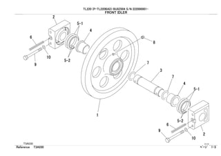 Takeuchi tl220 track loader parts catalogue manual (serial no ...
