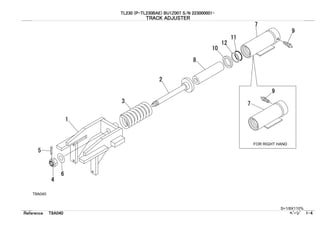 Takeuchi tl230 track loader parts catalogue manual (serial no ...