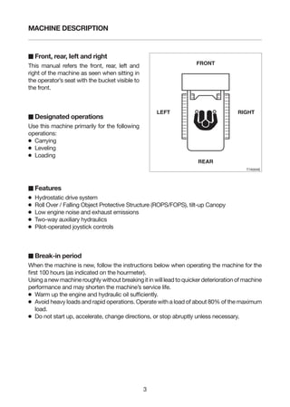Takeuchi tl240 track loader operator manual serial no. 224000570 and up ...