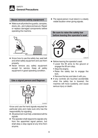 Takeuchi tl240 track loader operator manual serial no. 224000570 and up ...
