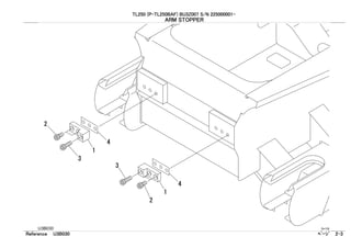 Takeuchi tl250 track loader parts catalogue manual (serial no ...
