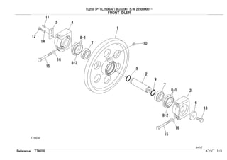 Takeuchi tl250 track loader parts catalogue manual (serial no ...