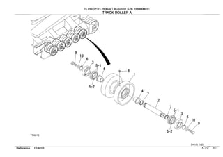 Takeuchi tl250 track loader parts catalogue manual (serial no ...