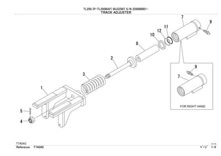 Takeuchi tl250 track loader parts catalogue manual (serial no ...