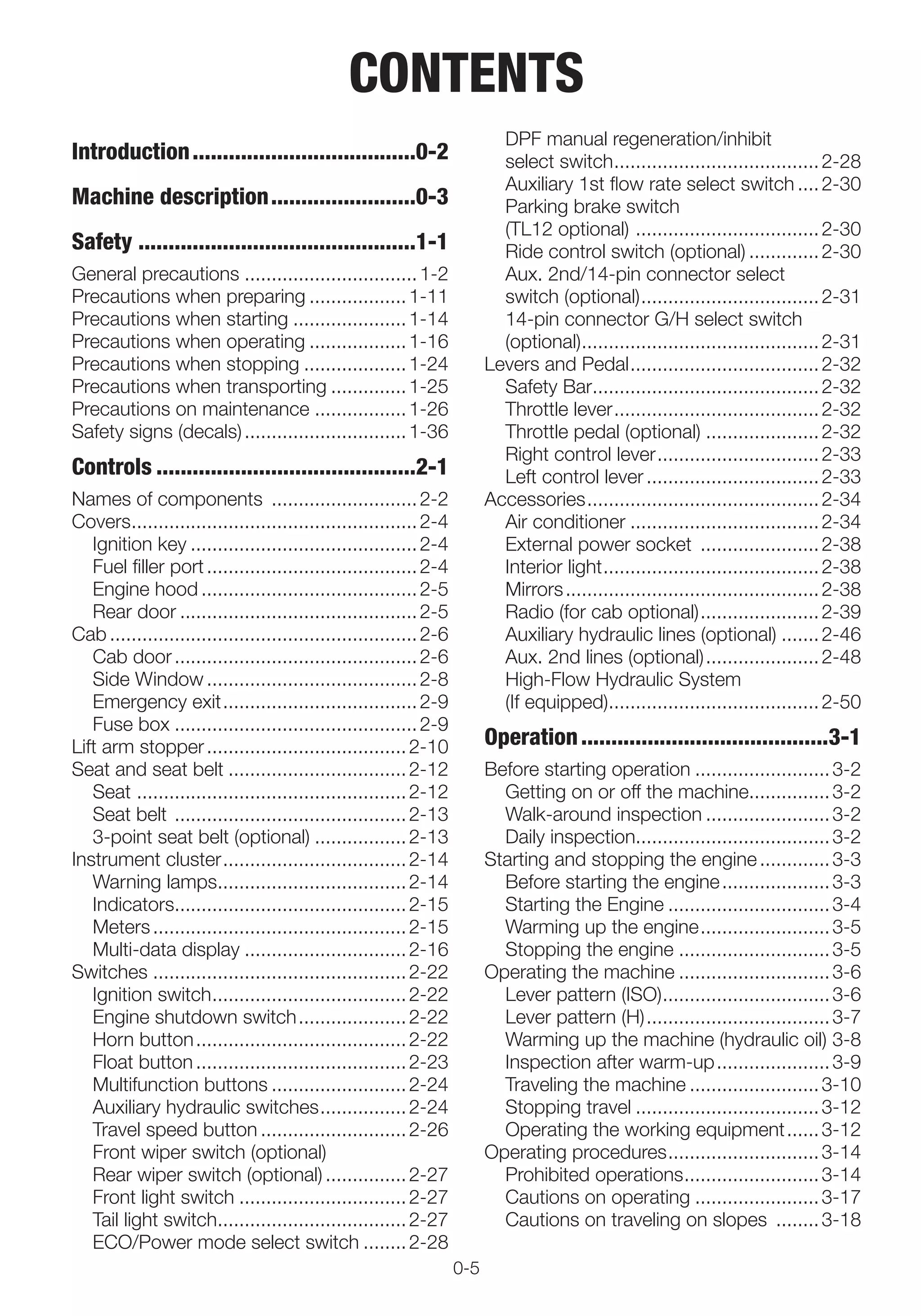 Takeuchi tl8 tl10 tl12 track loader operator manual | PDF