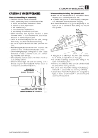 Takeuchi tl8 track loader service repair workshop manual (serial no ...