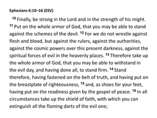 Take up the shield of faith - Ephesians 6:16 | PPTX