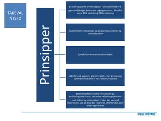 Takeval - Prinsipp for veiledning og evaluering | PPTX