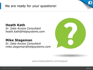 Take Your Query Tool to the Next Level | PPT