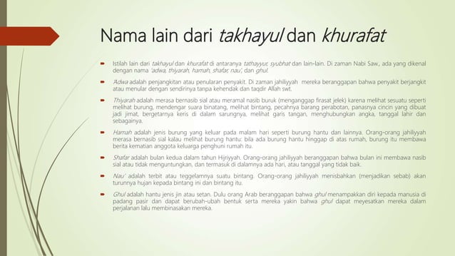 Takhayyul dan khurafat | PPT