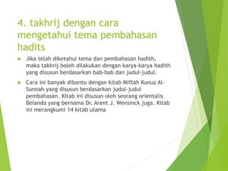 Takhrij al hadith | PPTX