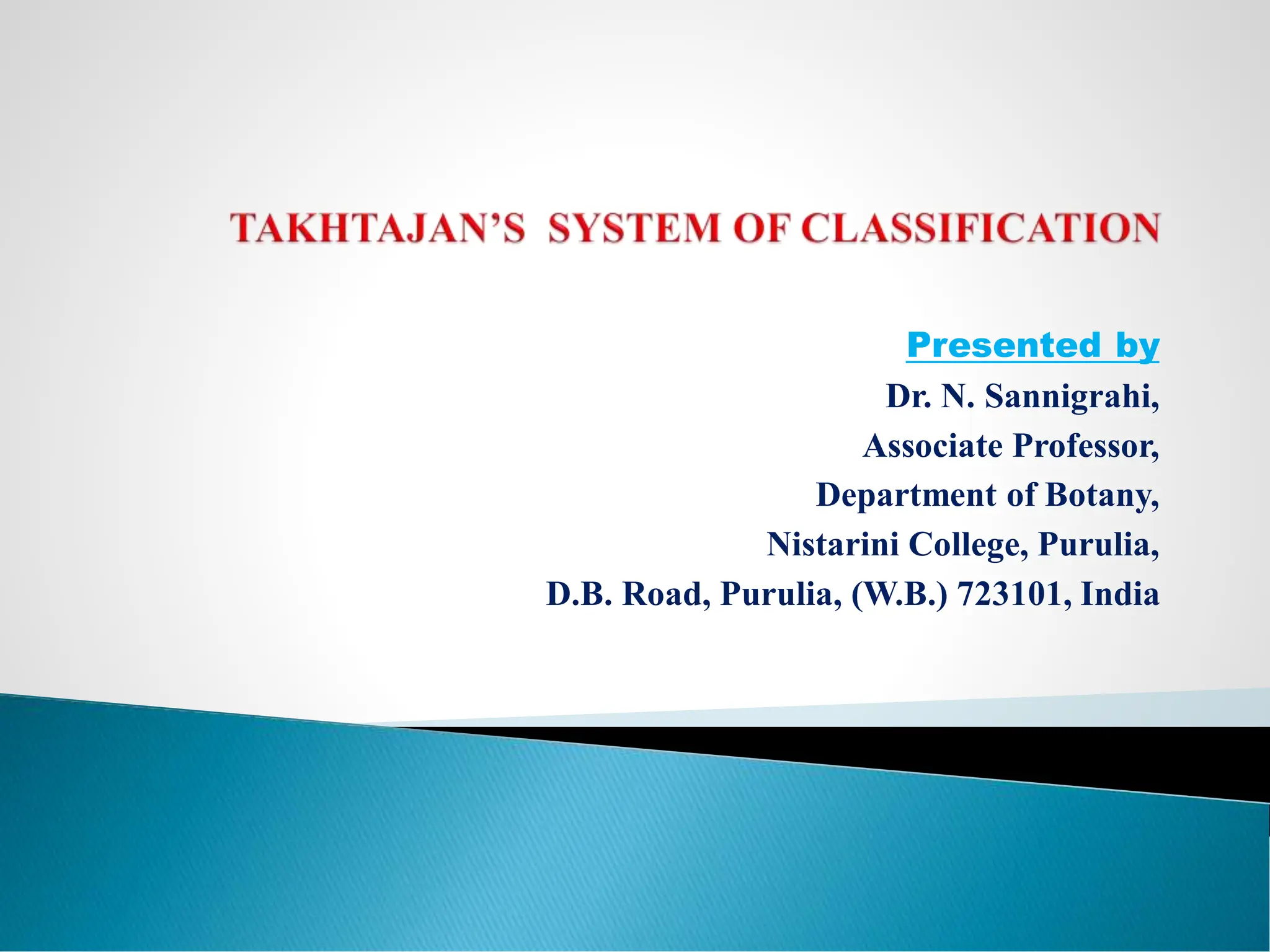Takhtajan System of Plant Classification.pdf