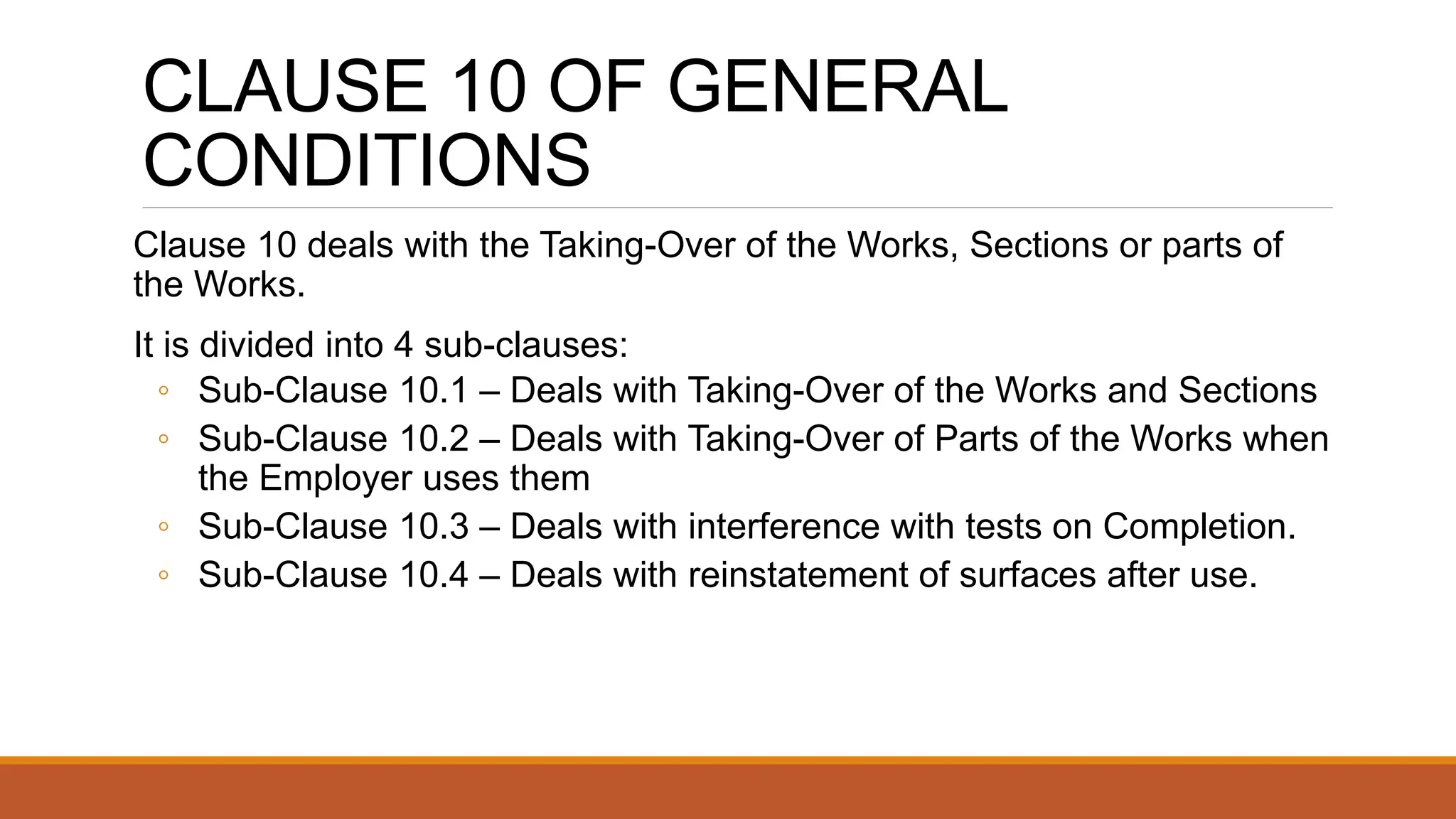 TAKING-OVER OF THE WORKS, SECTIONS OR PARTS.pptx