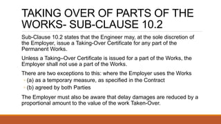 TAKING-OVER OF THE WORKS, SECTIONS OR PARTS.pptx