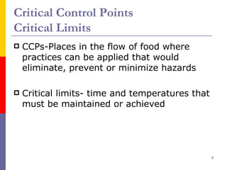 School Food Safety and HACCP Workshop | PPT
