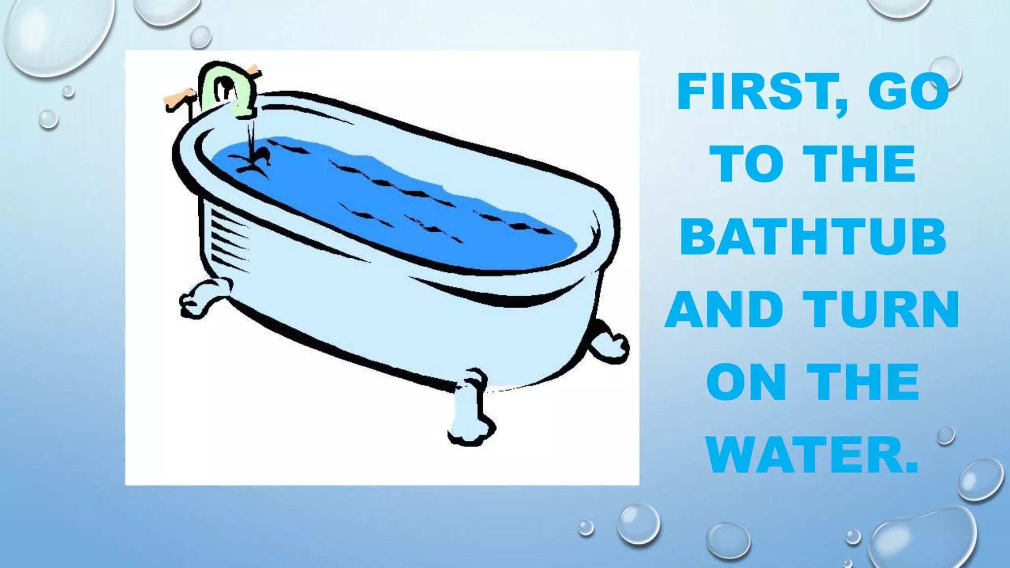 Taking a bath social story | PPTX