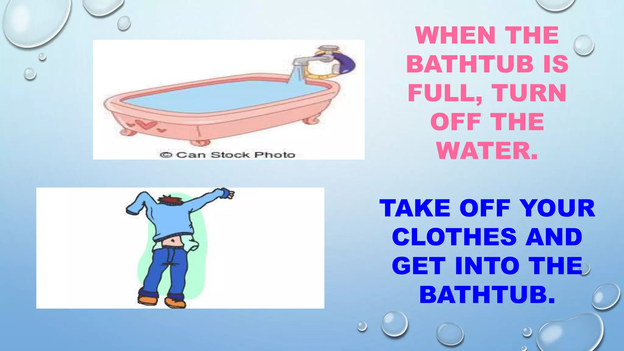 Taking a bath social story | PPTX