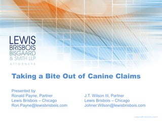 Toolbox Talk: Managing Canine Claims | PPTX