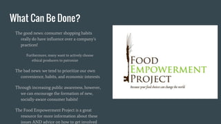 Taking Action: Ethical Food Consumption | PPTX