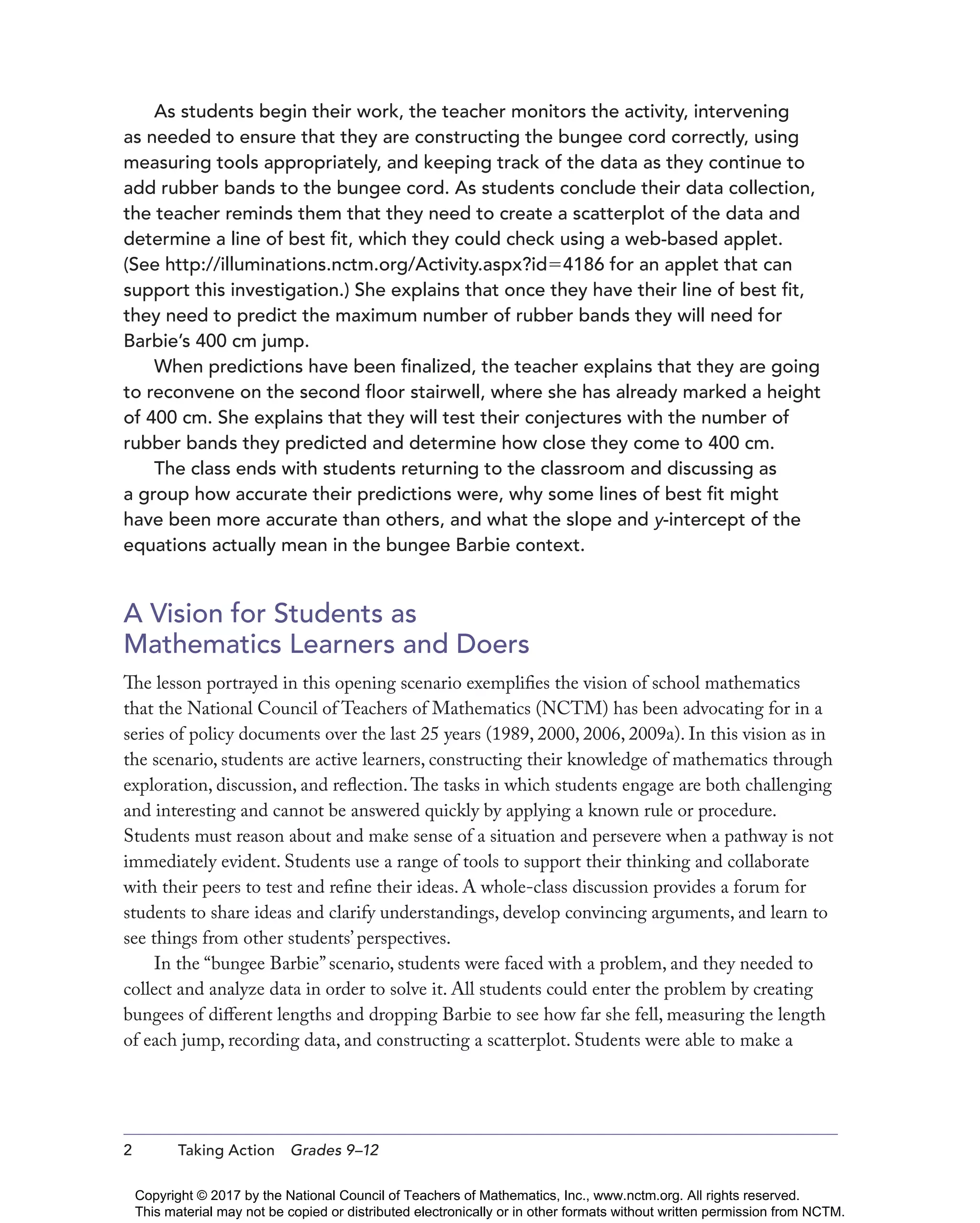 Taking Action Implementing Effective Mathematics Teaching Practices in ...