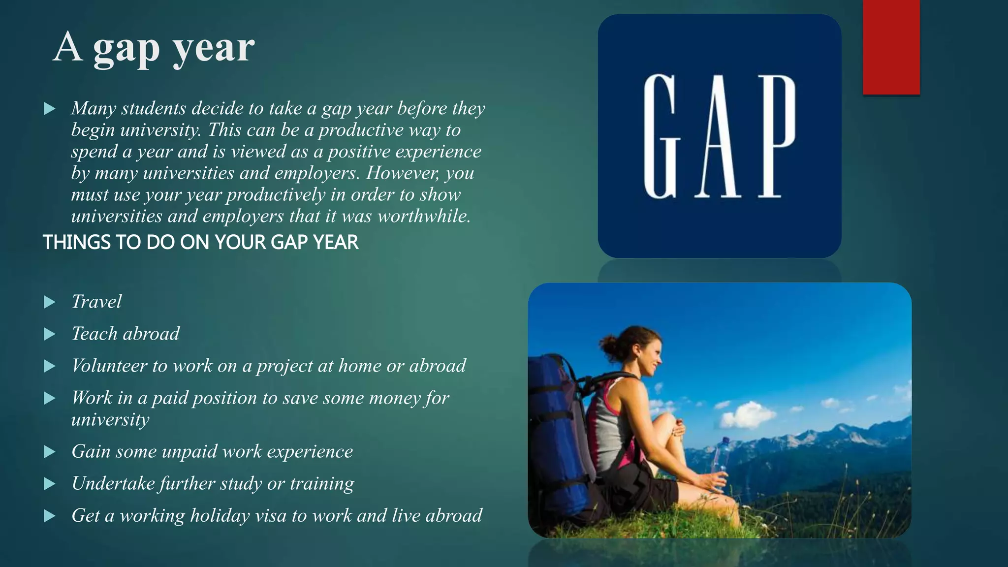Taking a gap year in ukraine | PPTX