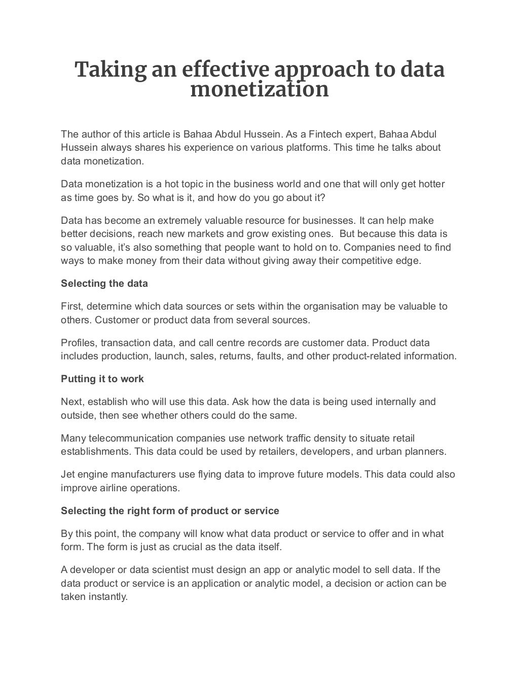 Taking an effective approach to data monetization.pdf