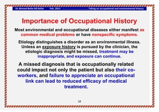 Taking an effective occupational history | PDF