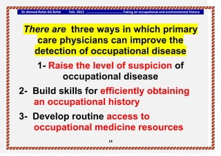 Taking an effective occupational history | PDF