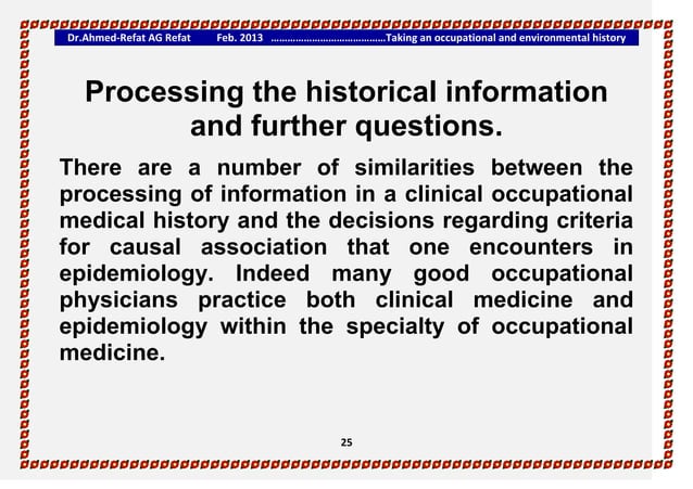 Taking an effective occupational history | PDF | Infectious Diseases ...