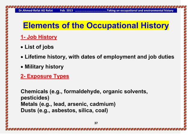 Taking an effective occupational history | PDF | Infectious Diseases ...
