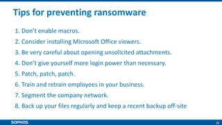 Taking a Proactive Approach to Combat Ransomware [Druva Webinar] | PPT