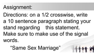 Taking a stand on different critical issues.pptx