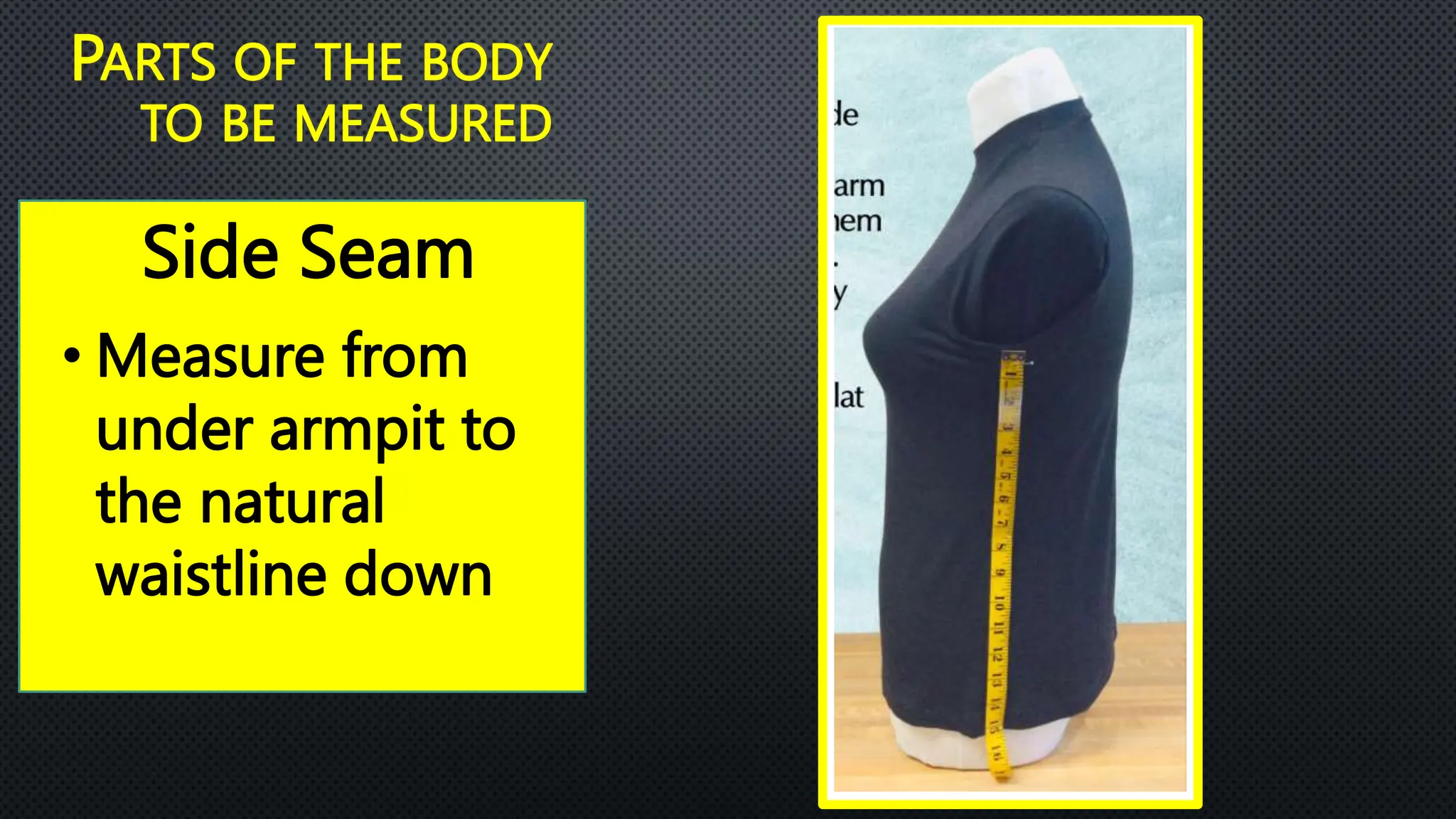 taking body measurements PowerPoint presentation | PPTX