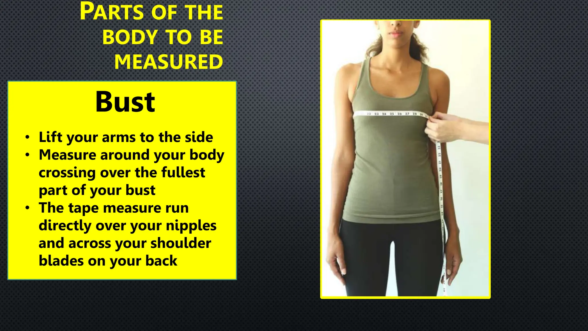 taking body measurements PowerPoint presentation | PPTX