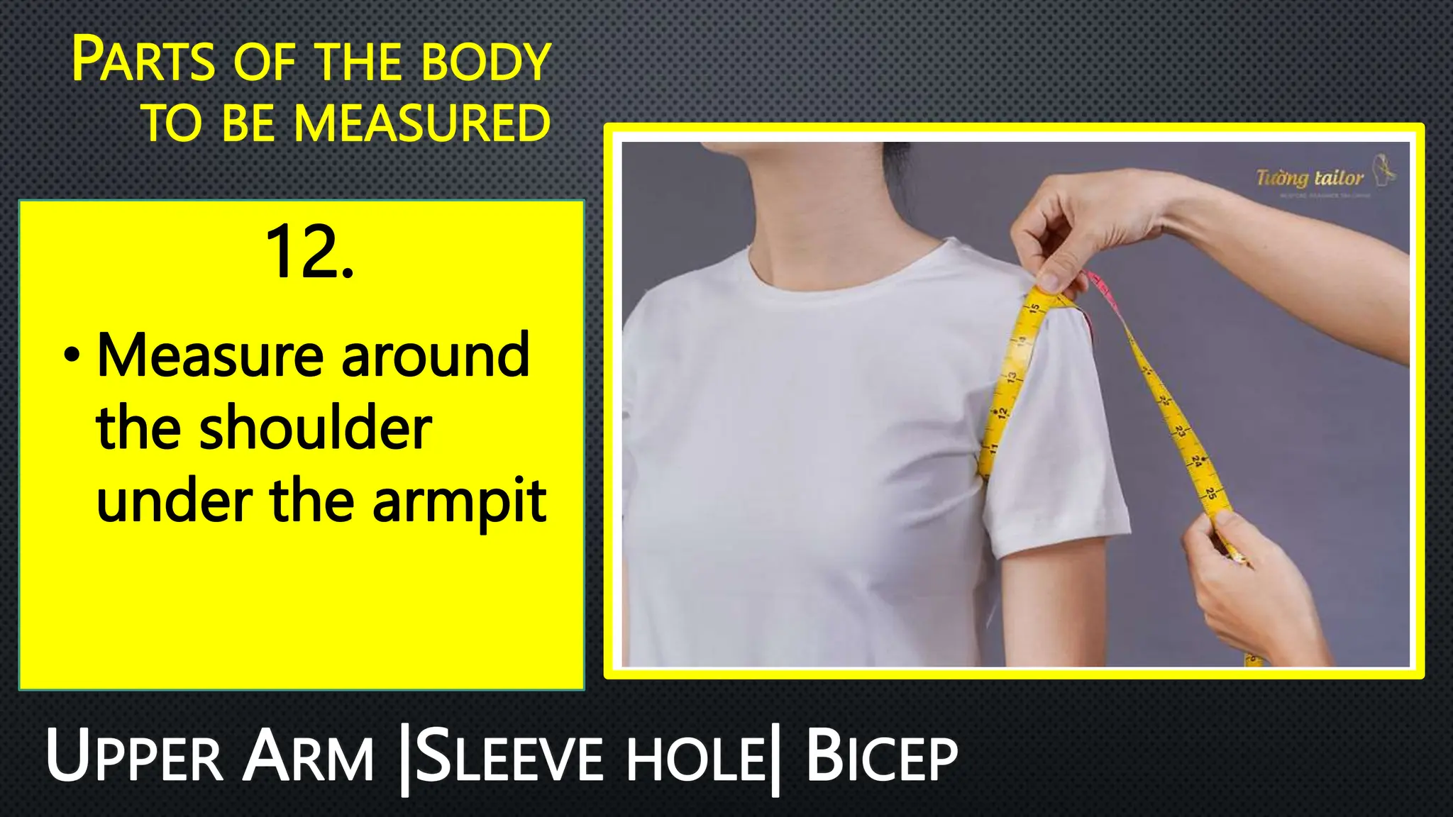 taking body measurements PowerPoint presentation | PPTX