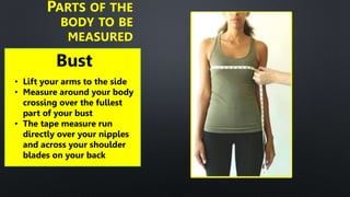 taking body measurements PowerPoint presentation | PPTX