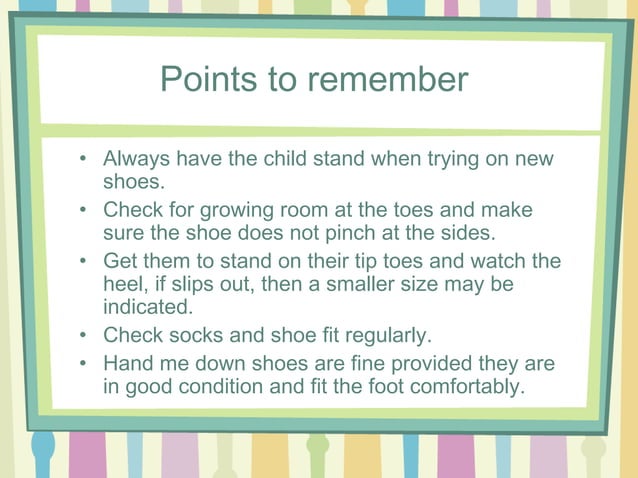 Taking care of baby’s feet | PPT