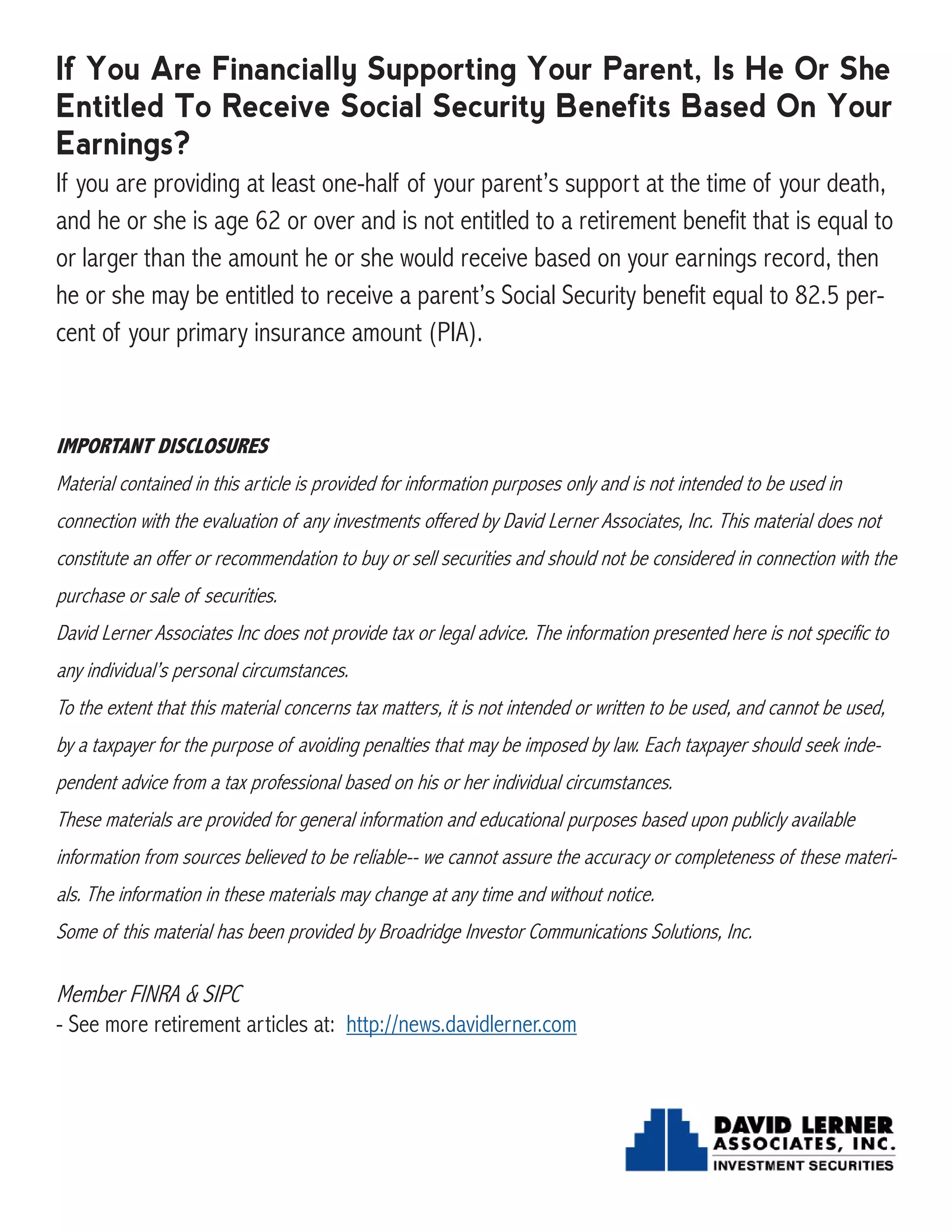 Taking Care of Aging Parents | PDF