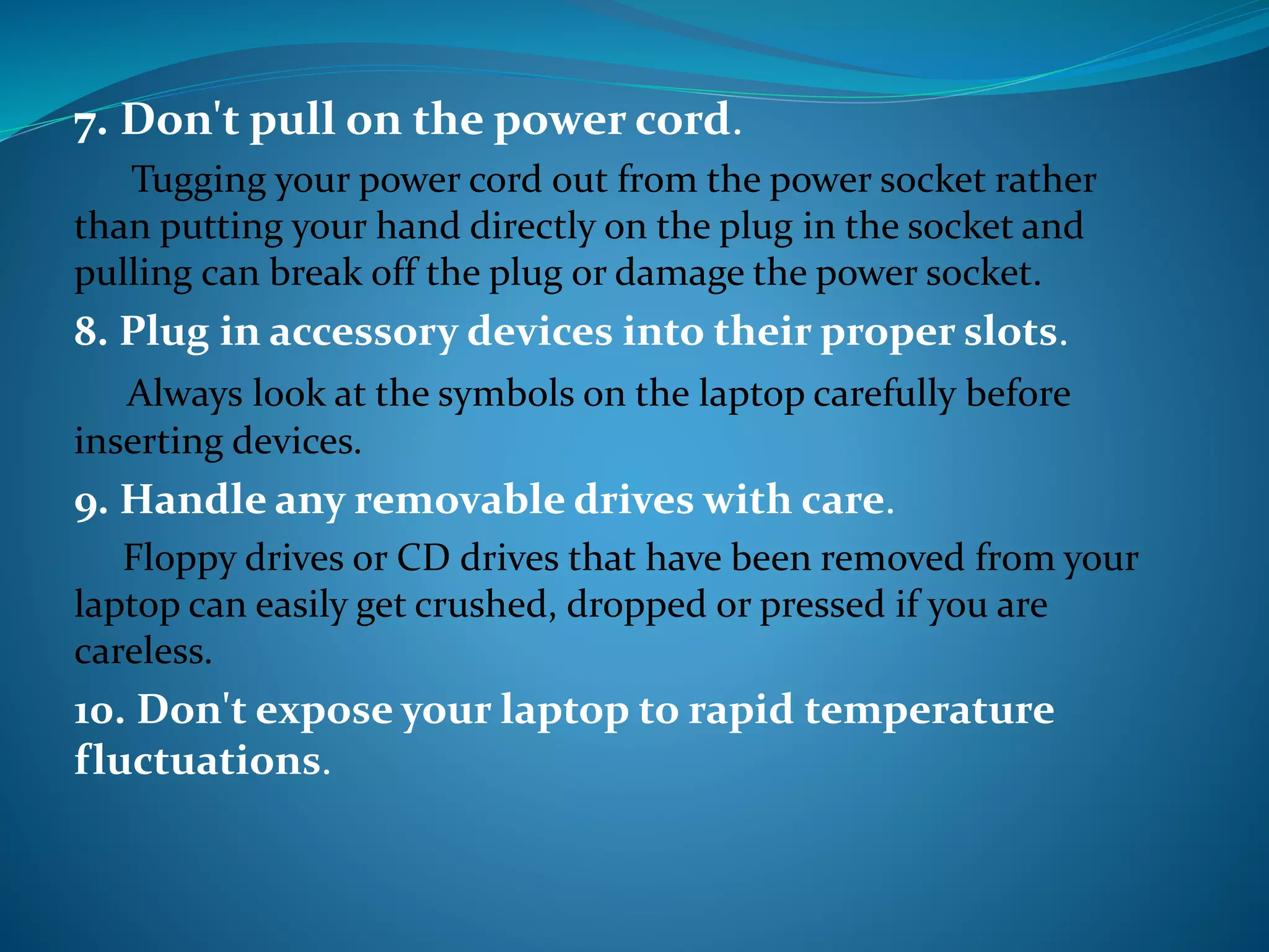 Taking care of your computers | PPTX